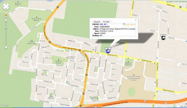 Direct Couriers - live GPS tracking